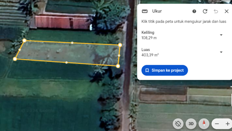 Cara Menghitung Luas Tanah Pakai Google Earth - yogya.info